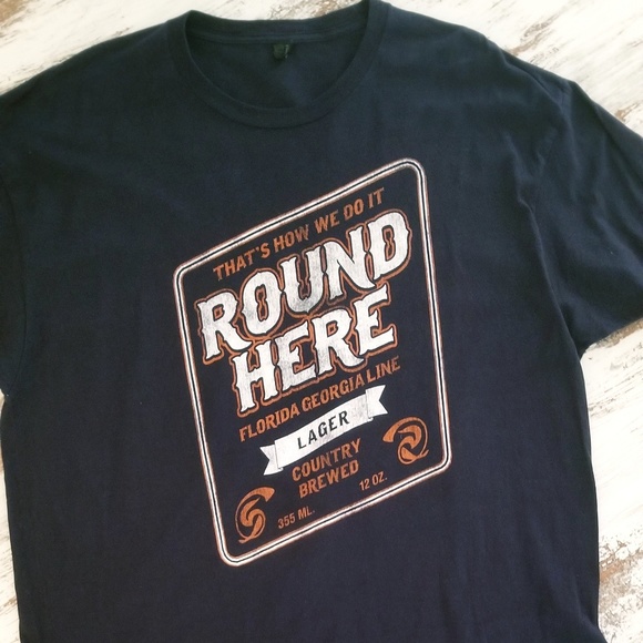 Tultex | Shirts | Florida Georgia Line Fgl Concert T Shirt Navy Xxl ...